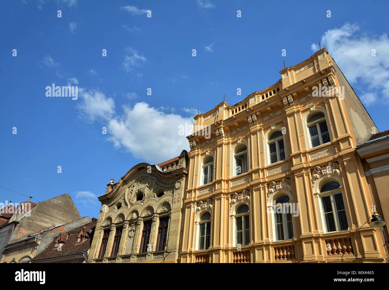 Building architecture in Brasov, Romania Stock Photo - Alamy