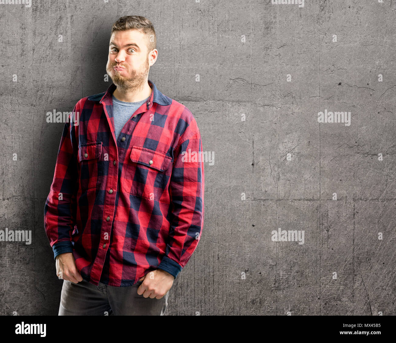 Puff out cheeks hi-res stock photography and images - Alamy