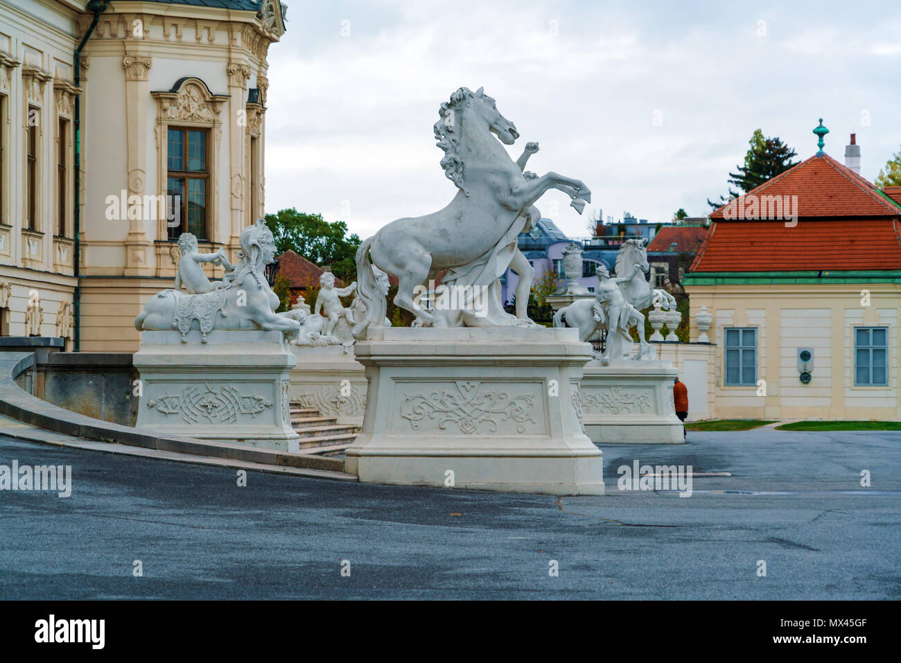 Statues of the salzburg palace hi-res stock photography and images - Alamy