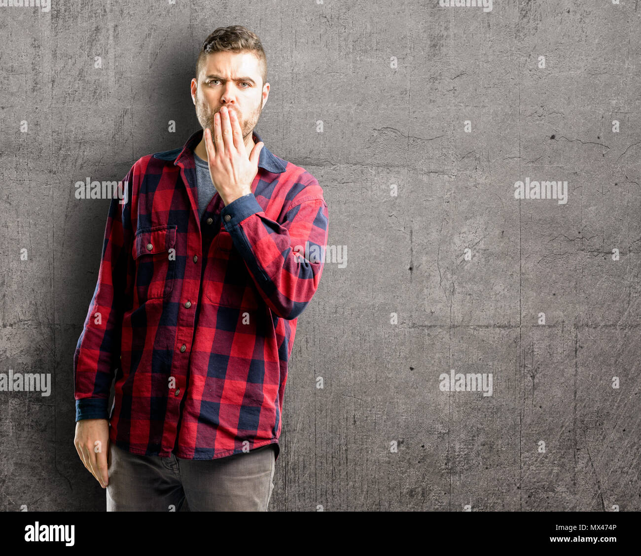Man surprised expression covers hi-res stock photography and images - Alamy