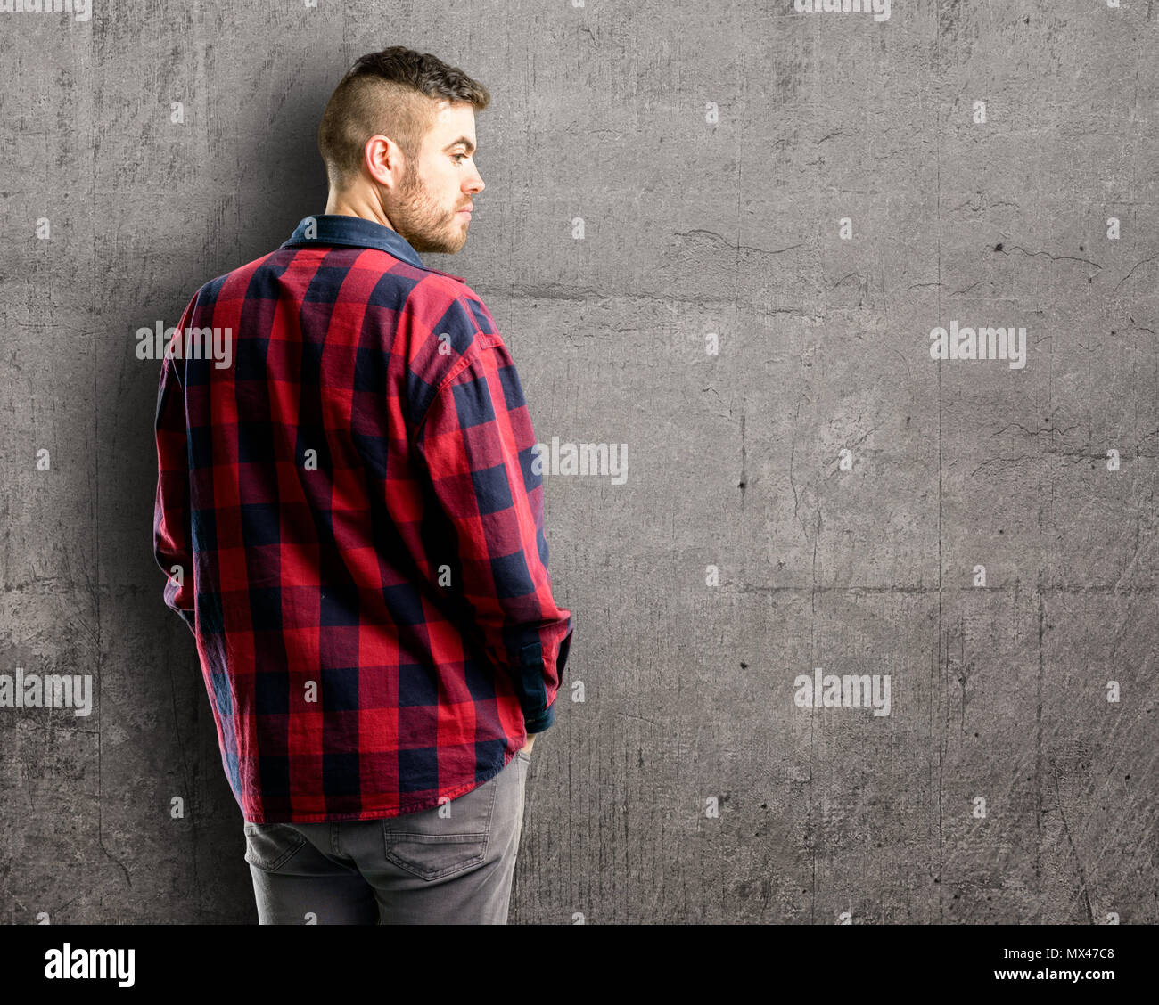 Back view with head turned to side hi-res stock photography and images ...