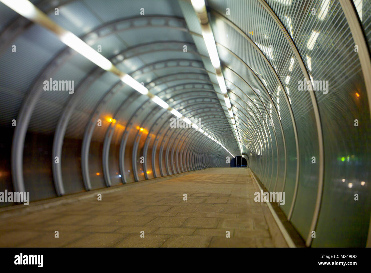 Poplar DLR Elevated Walkway Stock Photo - Alamy
