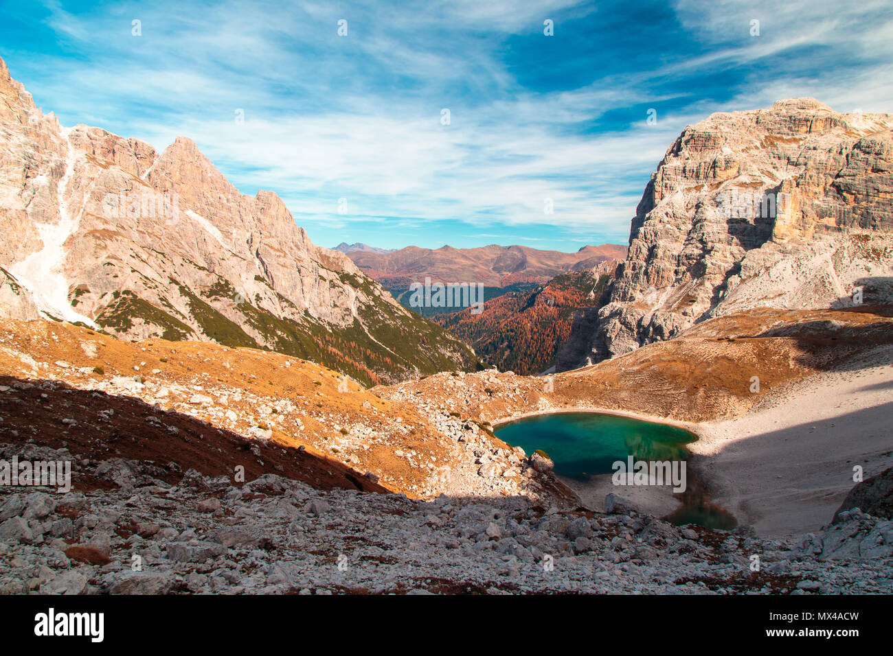 Autumn in the italian alps Stock Photo - Alamy