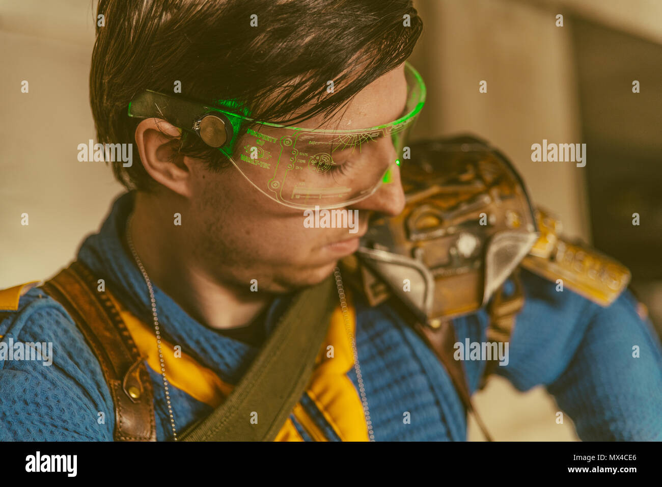 Fallout 76 vault dweller from the Fallout game from Bethesda Stock ...