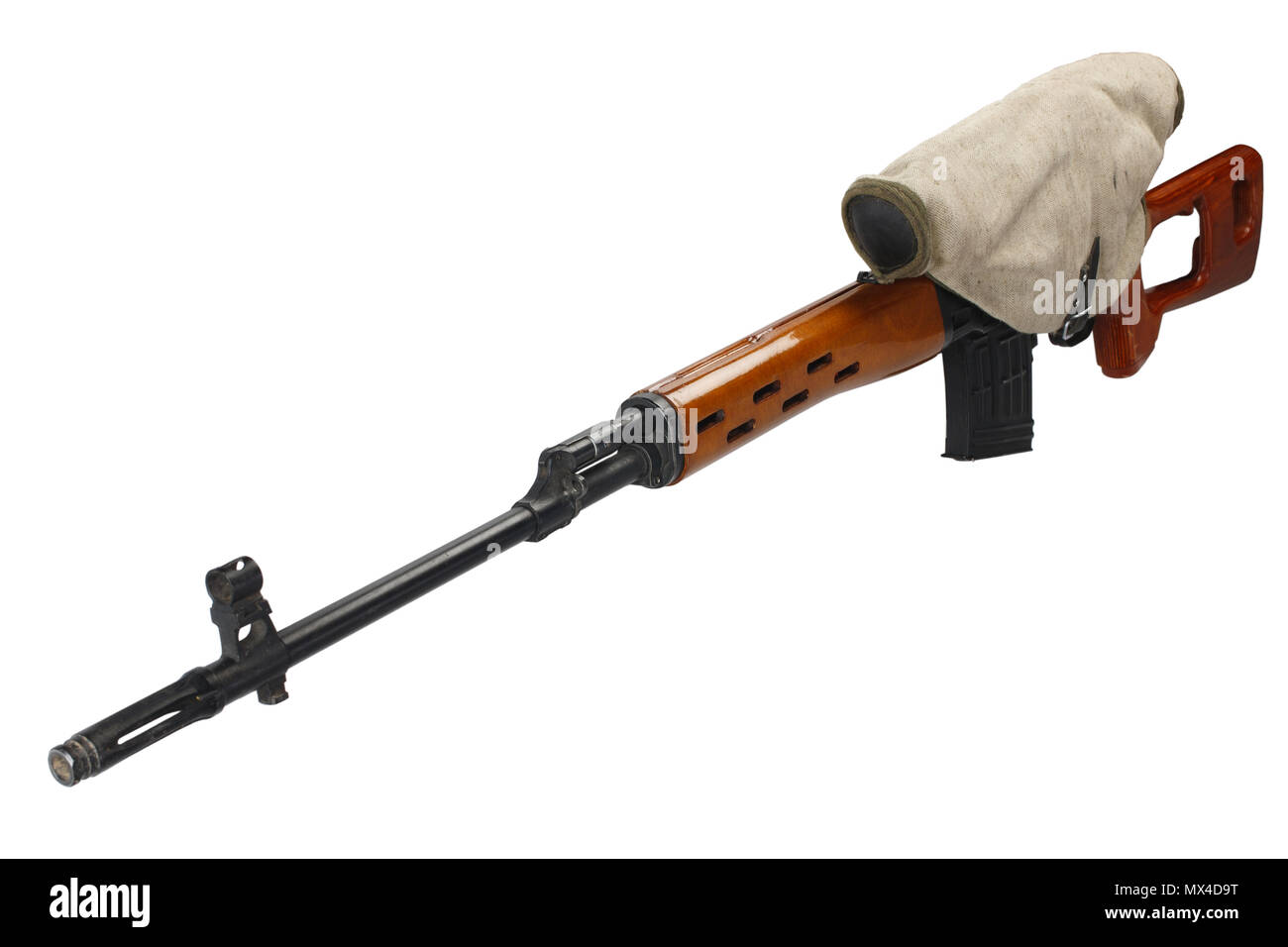 SVD sniper rifle isolated on white background Stock Photo - Alamy