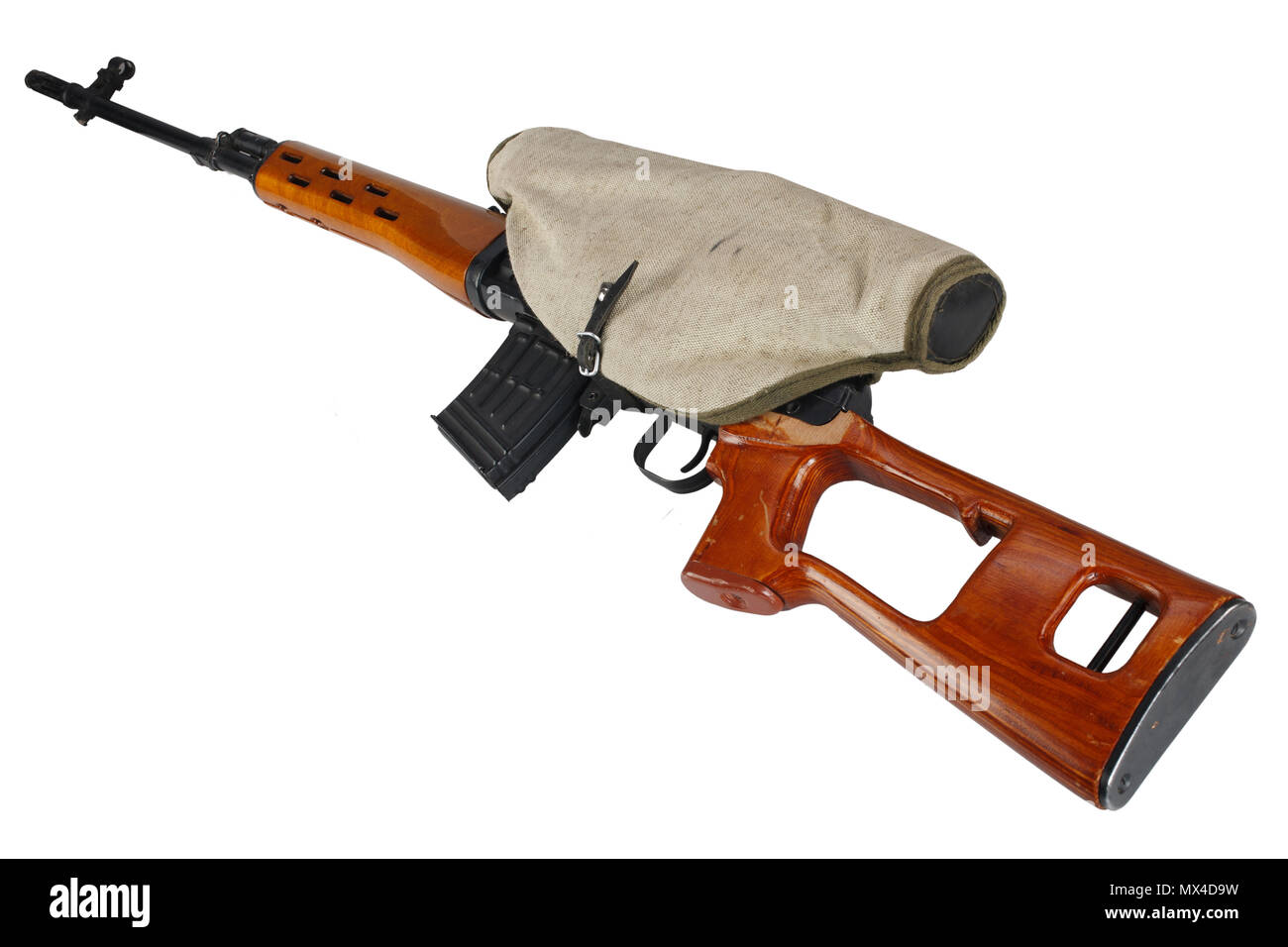 SVD sniper rifle isolated on white background Stock Photo - Alamy