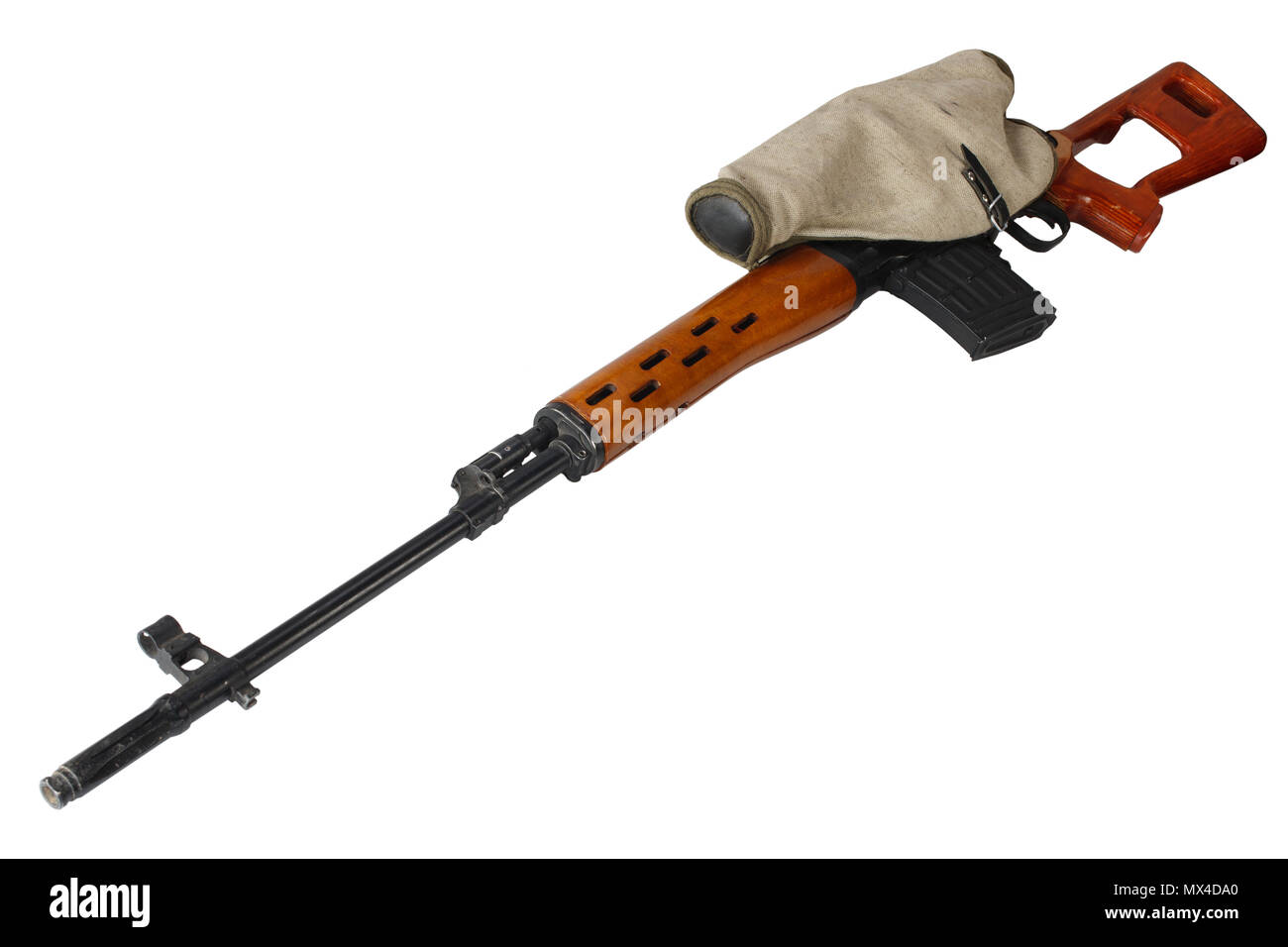 SVD sniper rifle isolated on white background Stock Photo - Alamy
