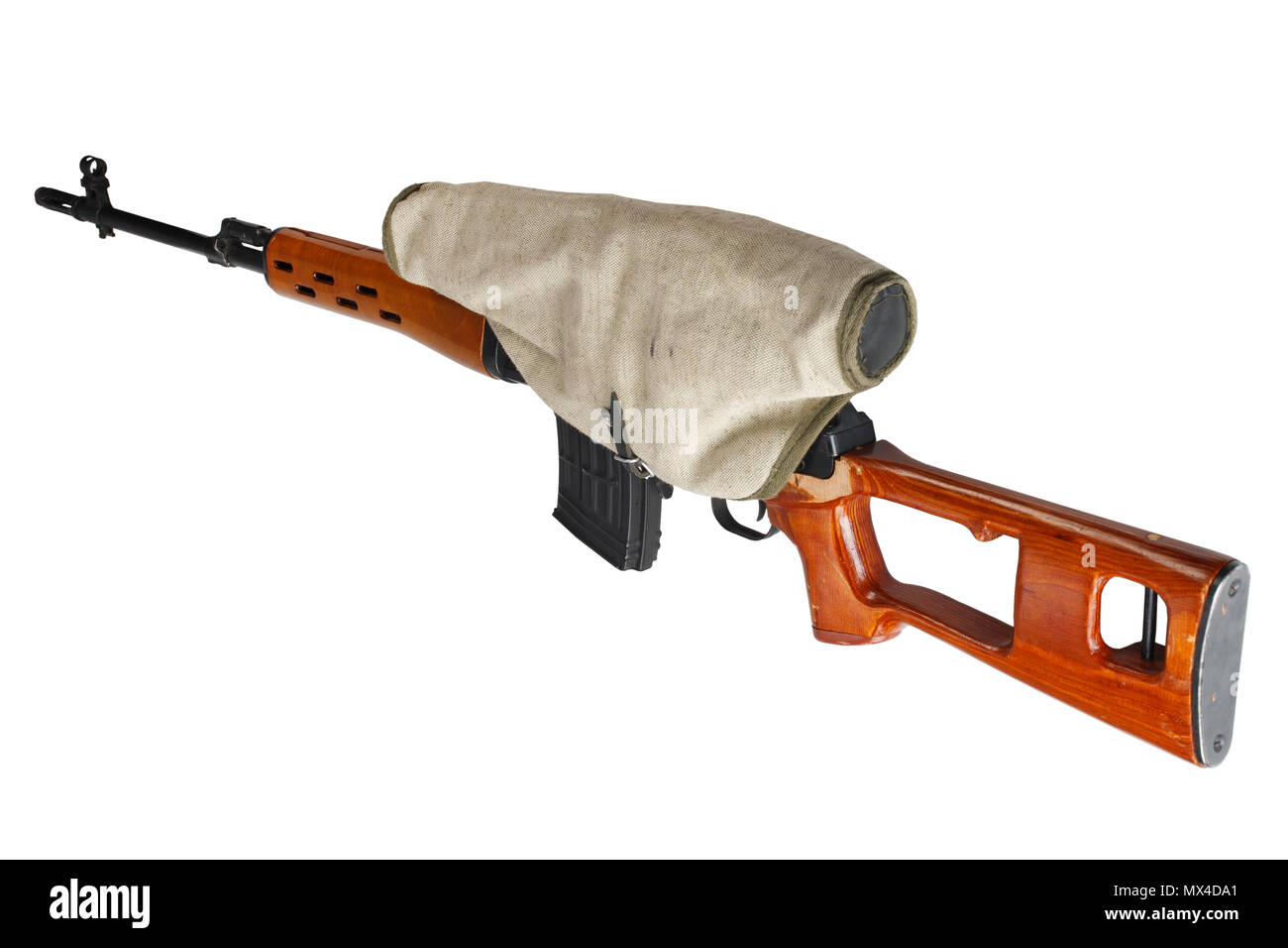 SVD sniper rifle isolated on white background Stock Photo - Alamy