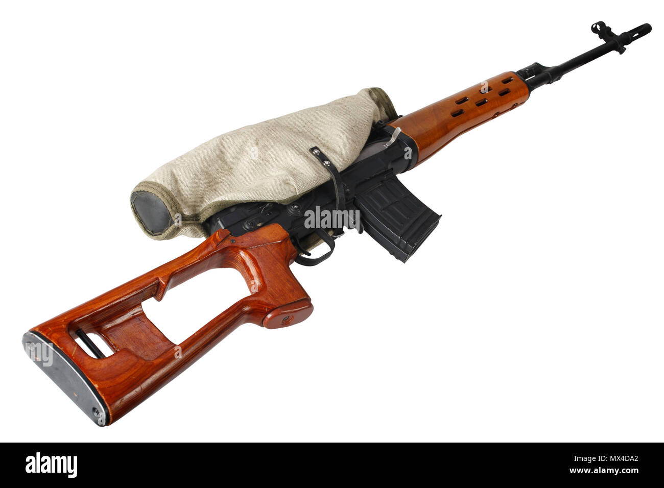 SVD sniper rifle isolated on white background Stock Photo - Alamy