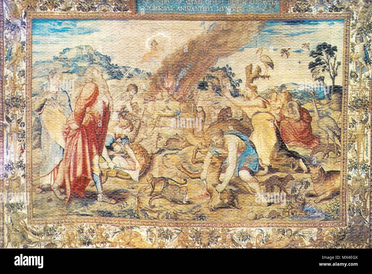 . English: Noah's Thanksgiving, arras from the collection of Sigismund ...