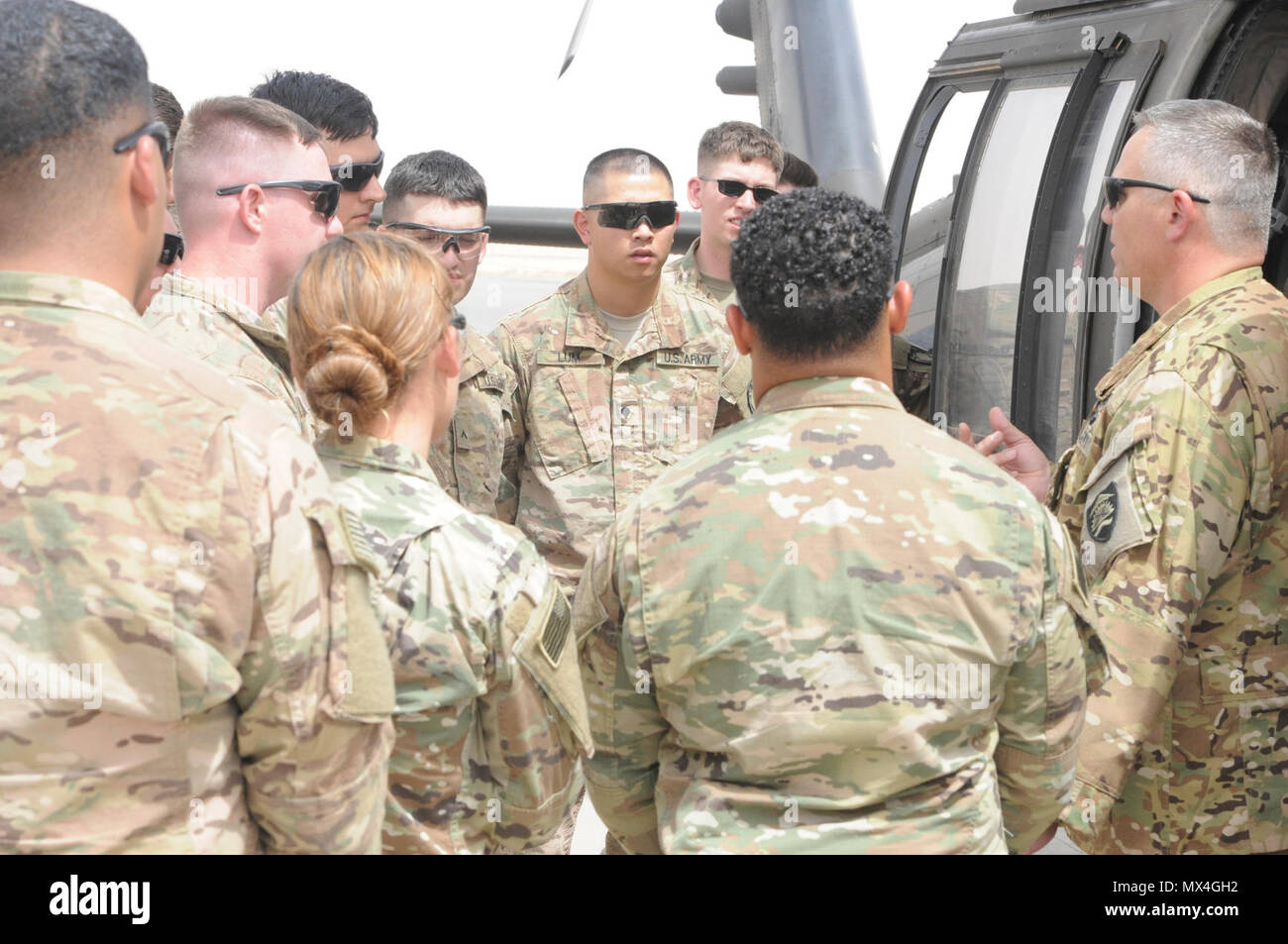 A Soldier from Company G, 2nd General Support Aviation Battalion, 149th ...