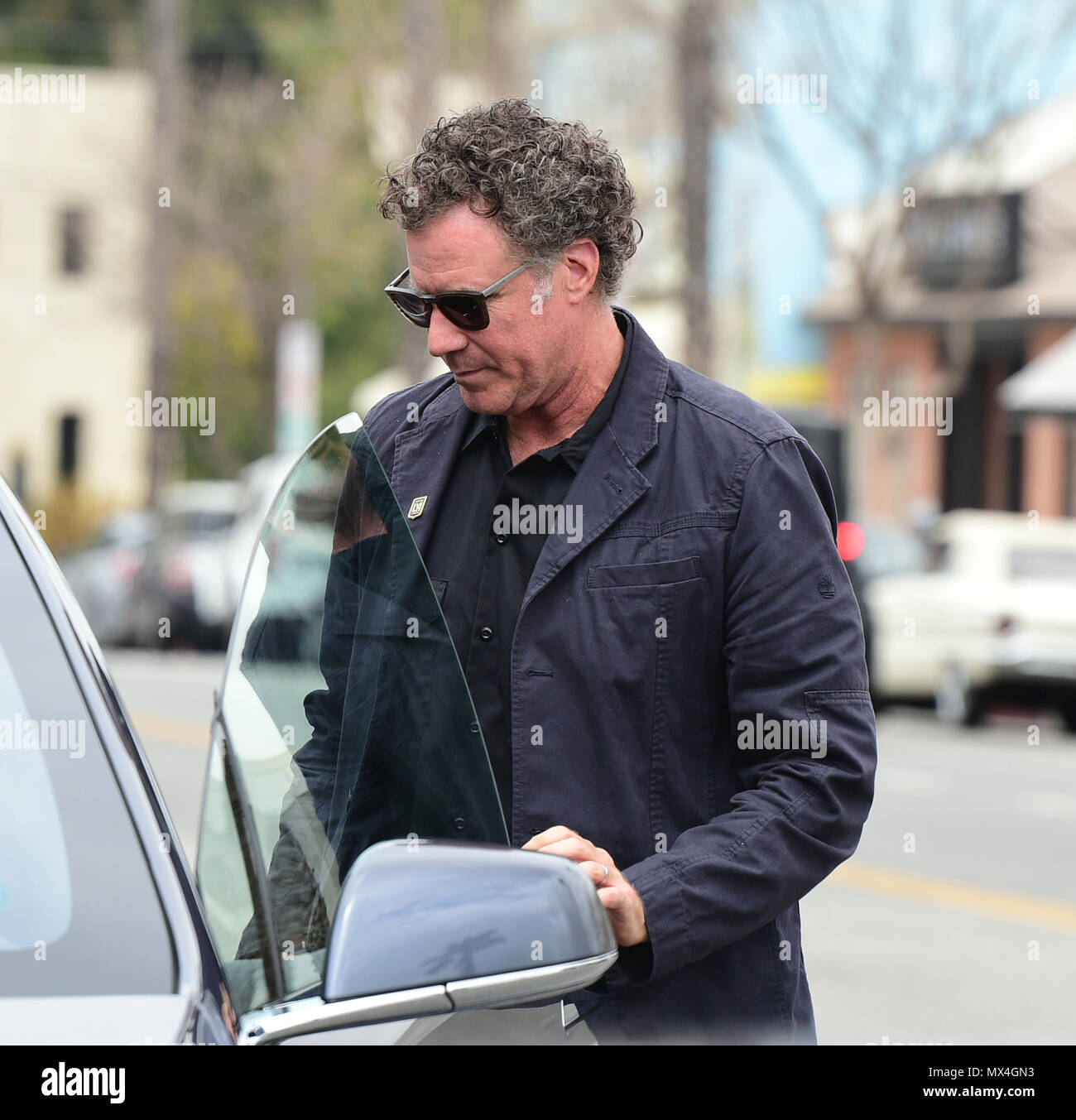 Will Ferrell has lunch with a friend sporting a band aid on his finger ...