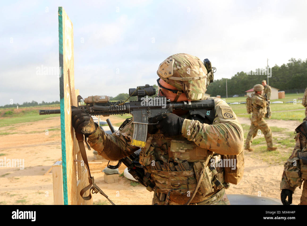 A Paratrooper with Charlie Company, 2nd Battalion, 501st Parachute ...