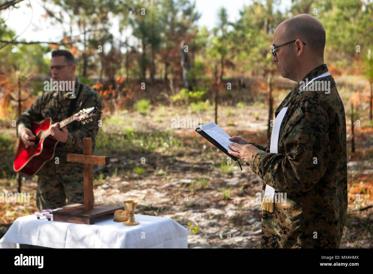 Navy Lieutenant Commander Chris Stanfield, the chaplain for Special ...