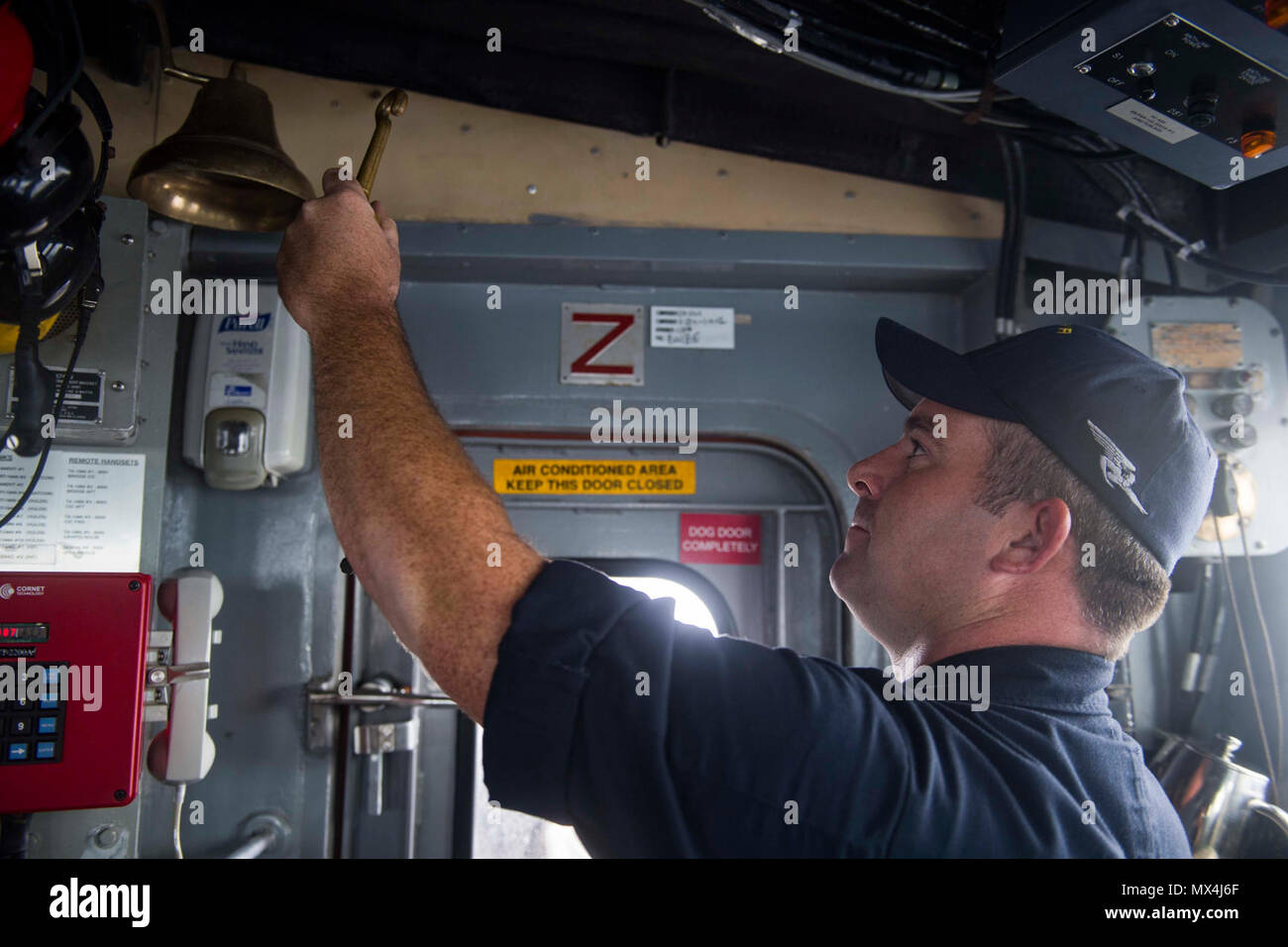 SEA (May 01, 2017) - Quartermaster 1st Class Harry Warner, assigned to ...