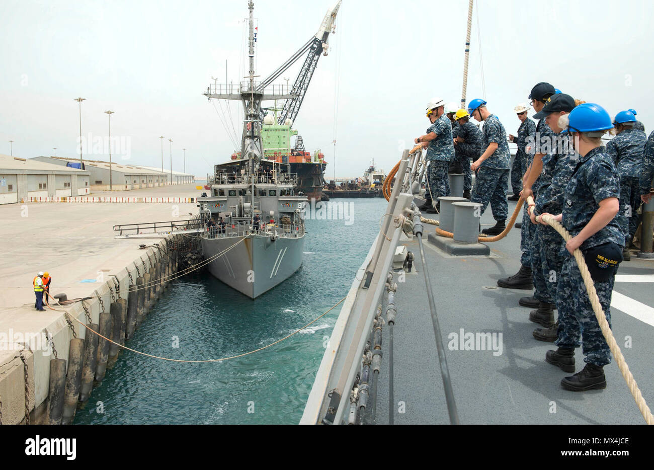 JUBAIL, Kingdom of Saudi Arabia (April 29, 2017) Sailors assigned to ...
