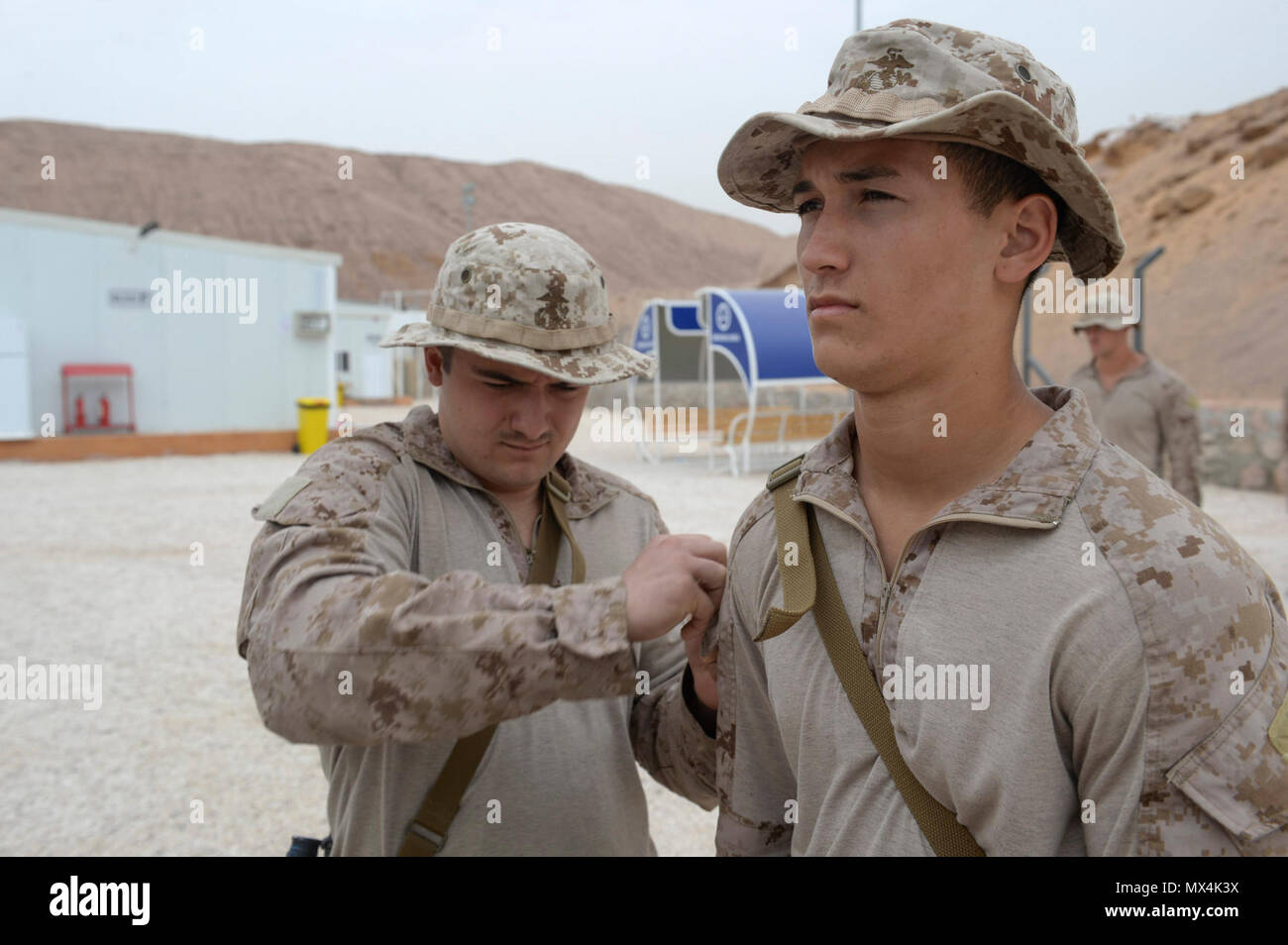 Lance Corporal Jake Costanz, assigned to 24th Marine Expeditionary Unit ...