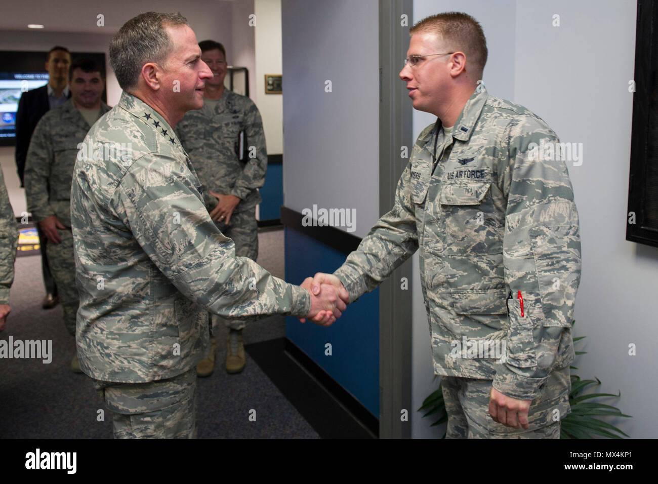 Air Force Chief of Staff Gen. David L. Goldfein recognizes 1st Lt ...
