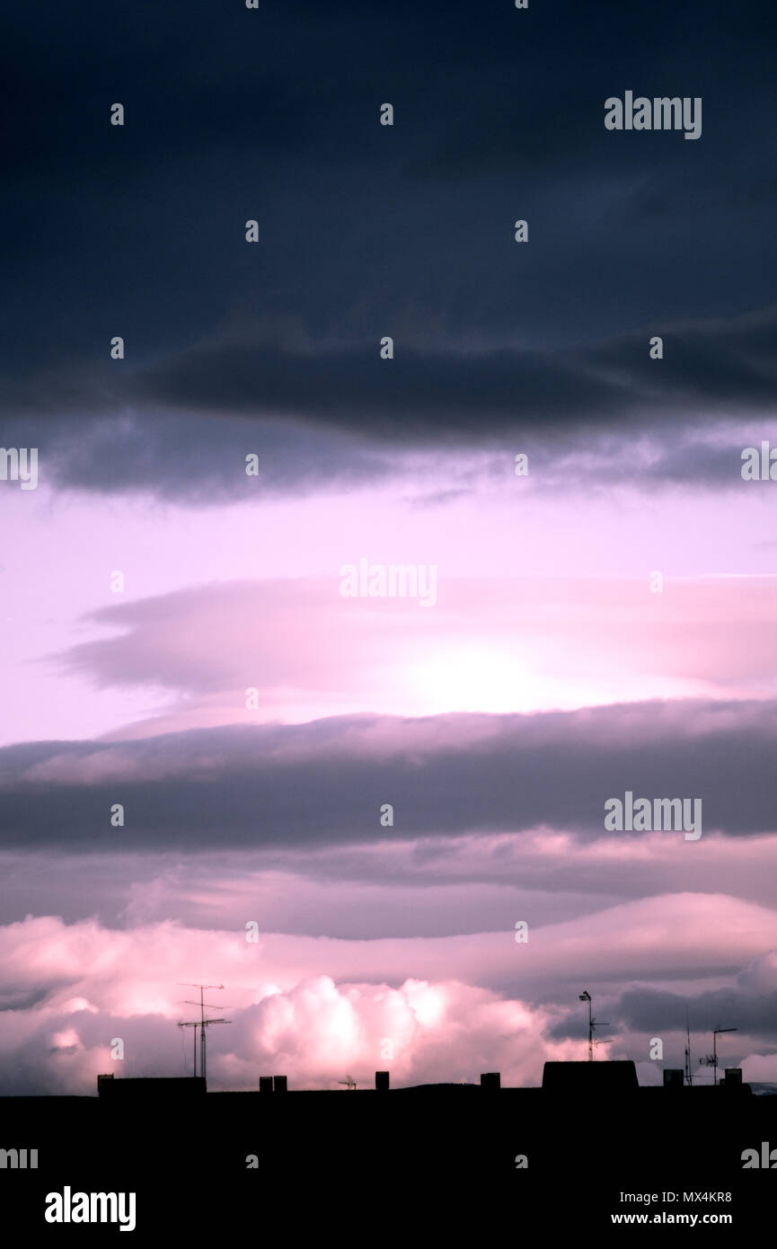 Sky with clouds and high contrast colors. Tranquil scene Stock Photo ...