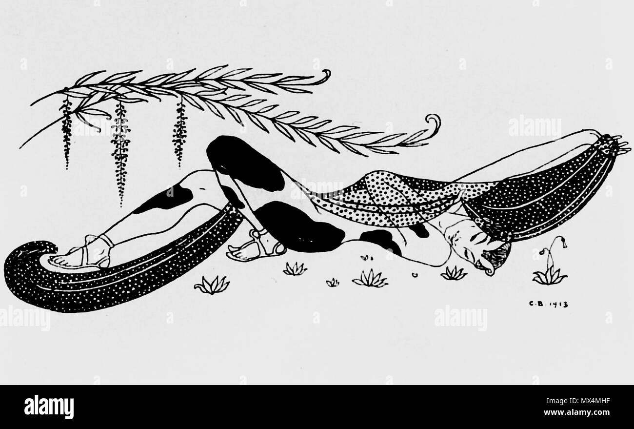 . English: Drawing of Vaslav Nijinsky by George Barbier . 1913. George ...