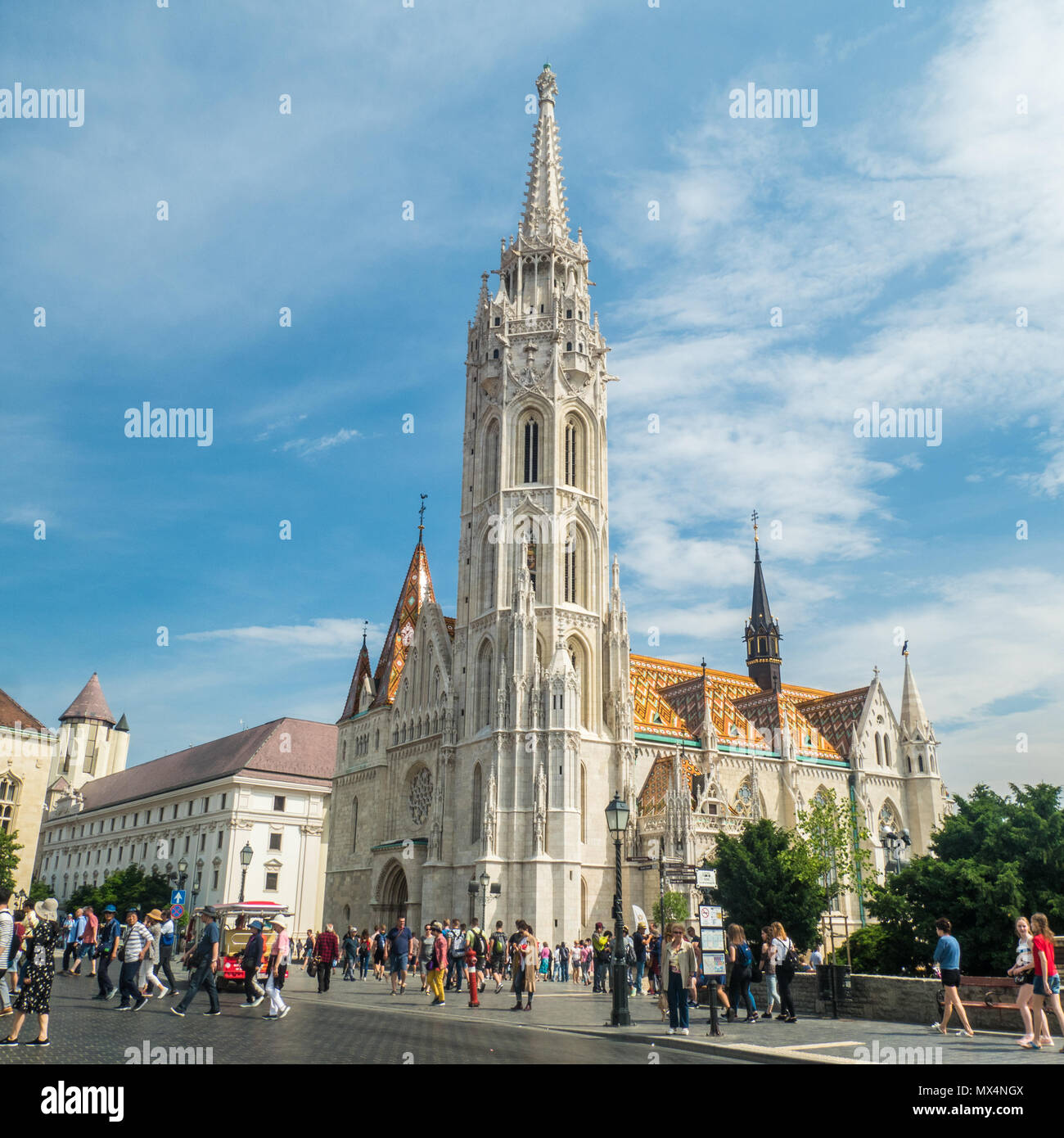 Matthias Roman Catholic Church in Budapest, Hugnary, situated on the ...