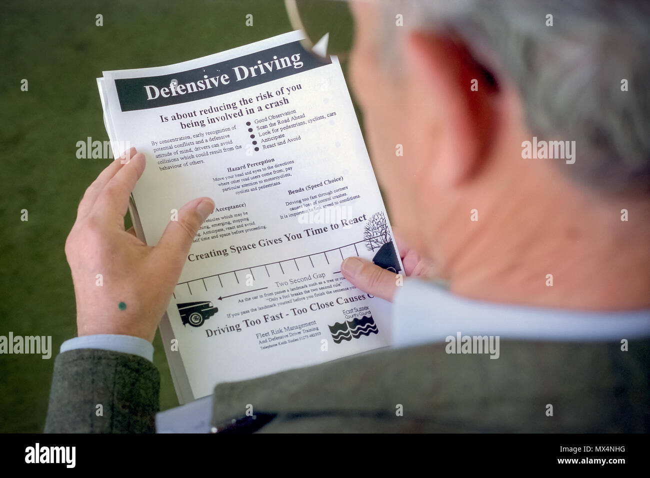 Defensive driving course Stock Photo - Alamy