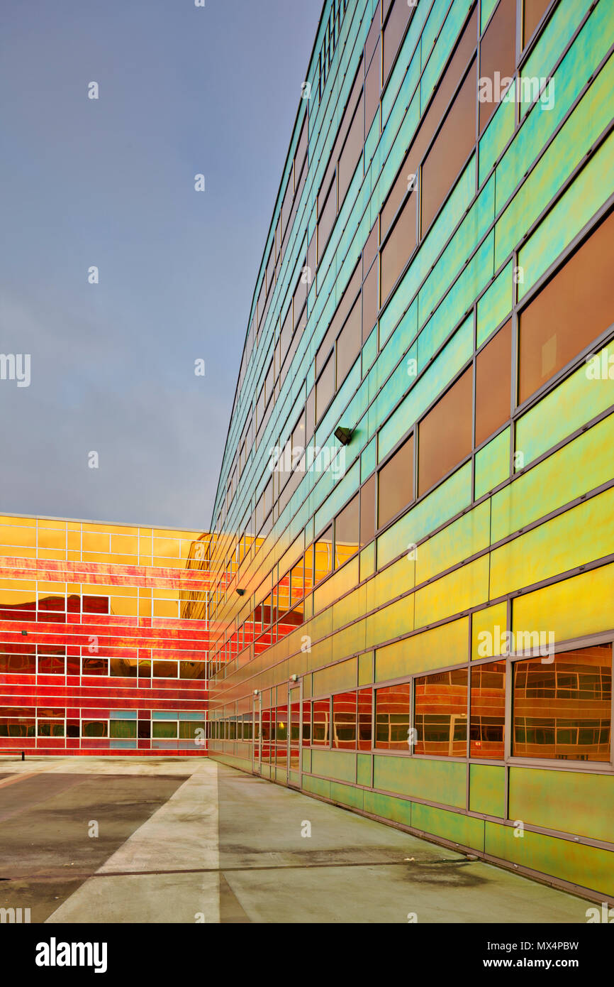 La Defense Office complex with the façade of the inner courtyard is ...