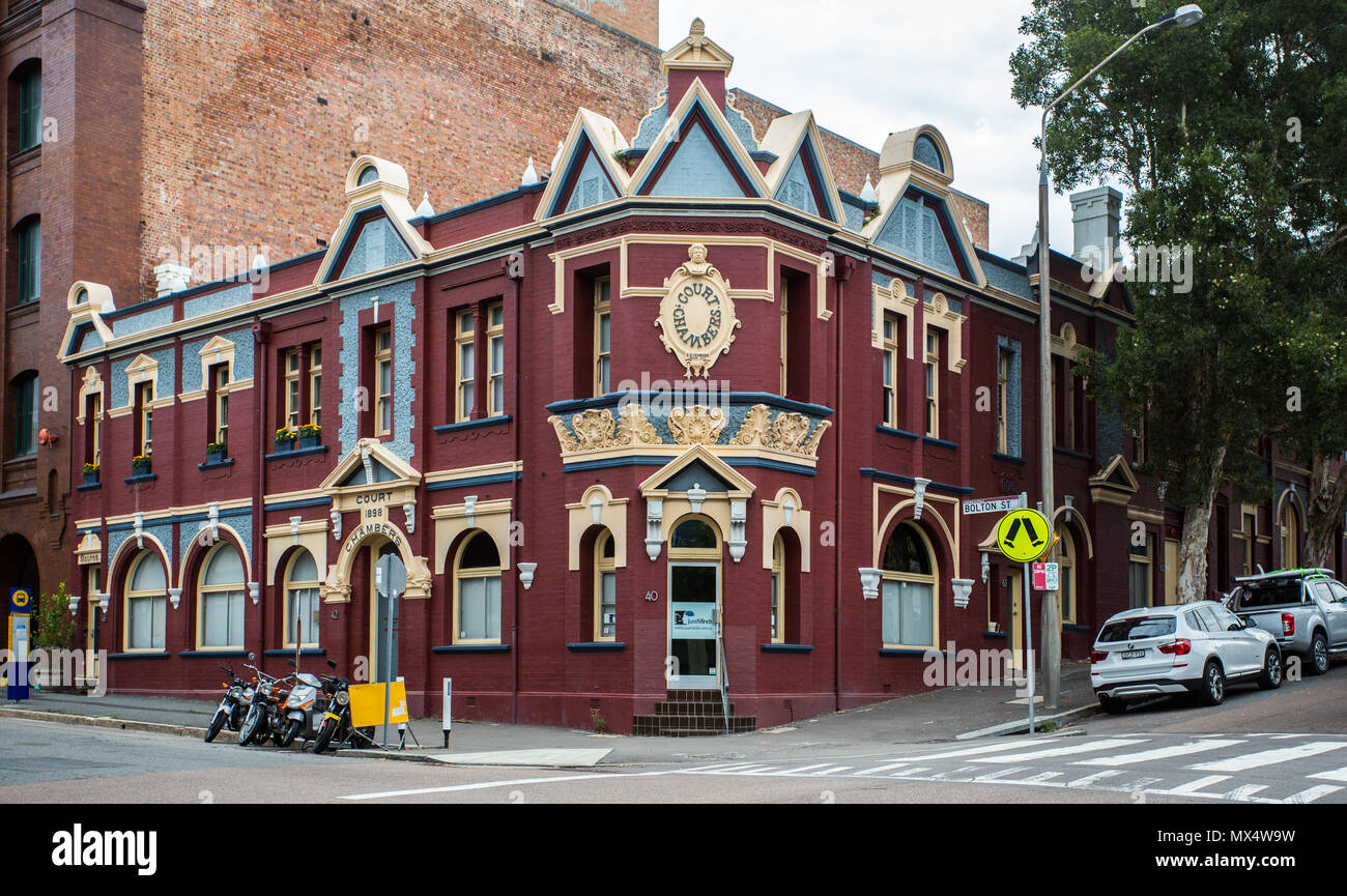 Court Chambers building in Newcastle, NSW, Australia taekn on 9 January ...