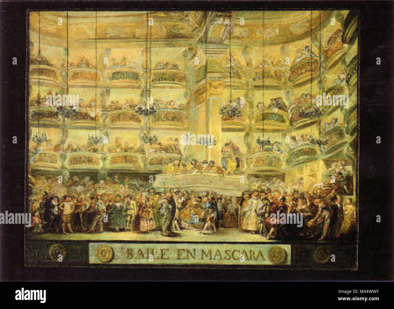 . English: Masked Ball for Don Carlos (the later King Charles IV.) and ...