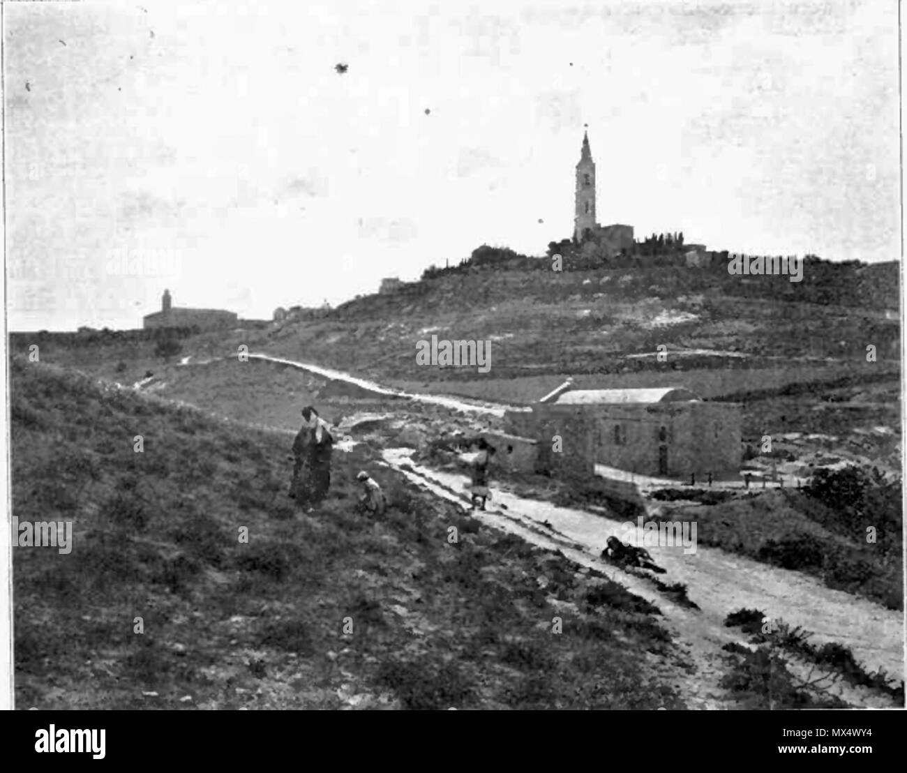 . English: Bethphage 1906, Jerusalem, the small Franciscan Church of ...