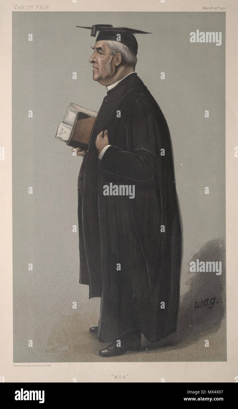 . Men of the Day No.804: Caricature of The Rev William Baker DD (1841 ...