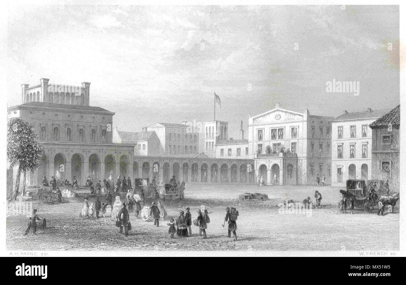 . Berlin, Potsdamer Bahnhof um 1850 . circa 1850. Unknown 81 Berlin ...