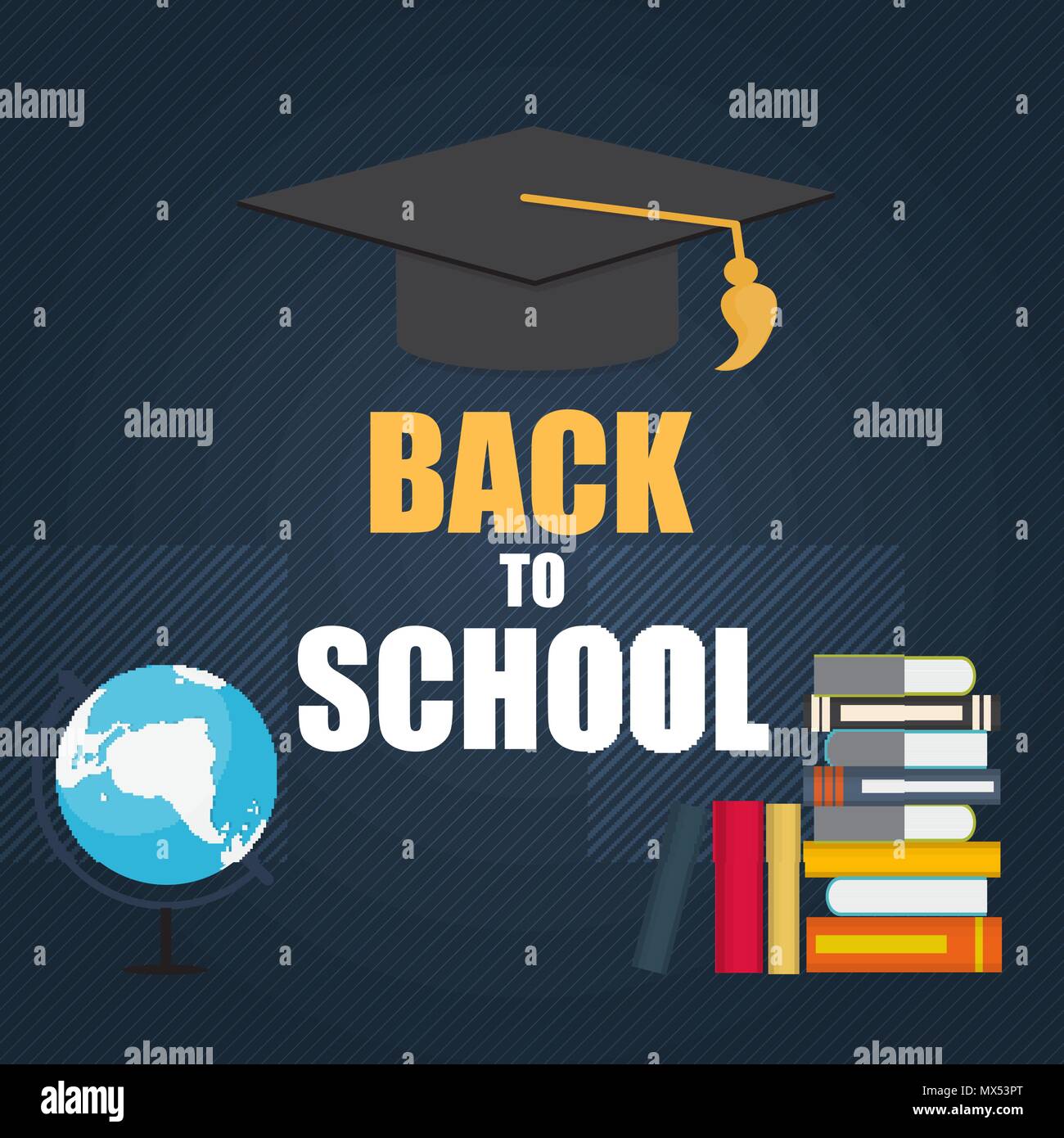 Abstract Back to School Background. Vector Illustration EPS10 Stock ...