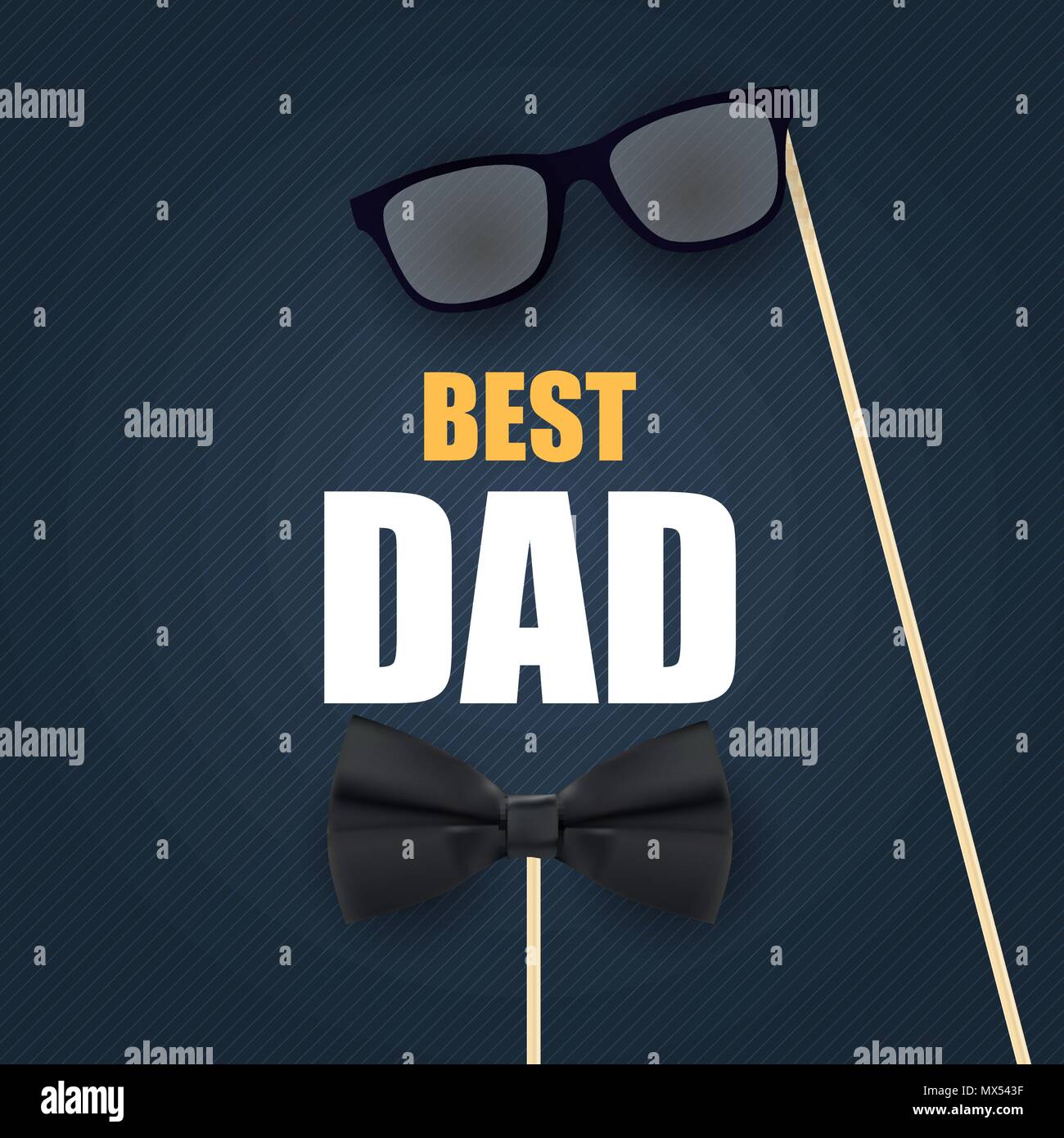 Happy Fathers Day Background. Best Dad Vector Illustration EPS10 Stock ...