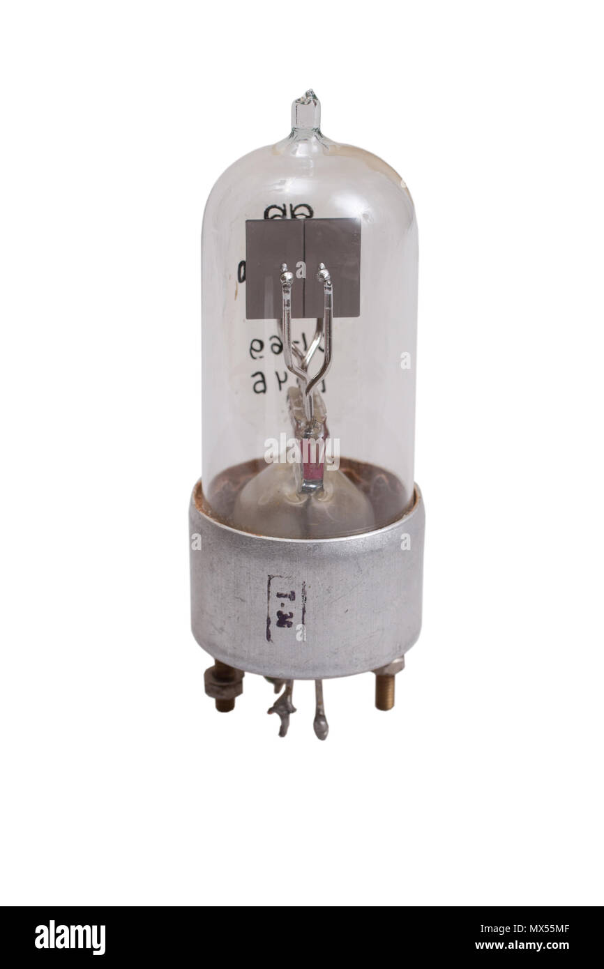 Vacuum electronic radio tubes isolated on white background Stock Photo ...