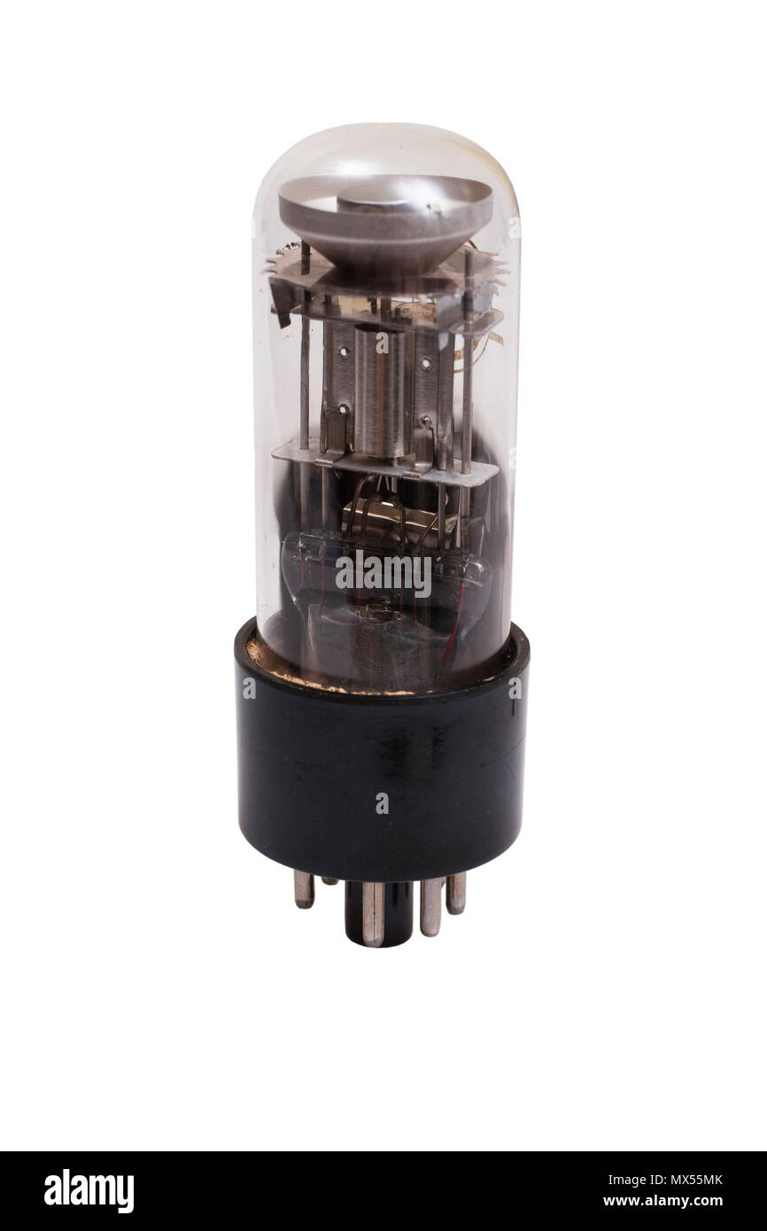 Vacuum electronic radio tube isolated on white background Stock Photo ...