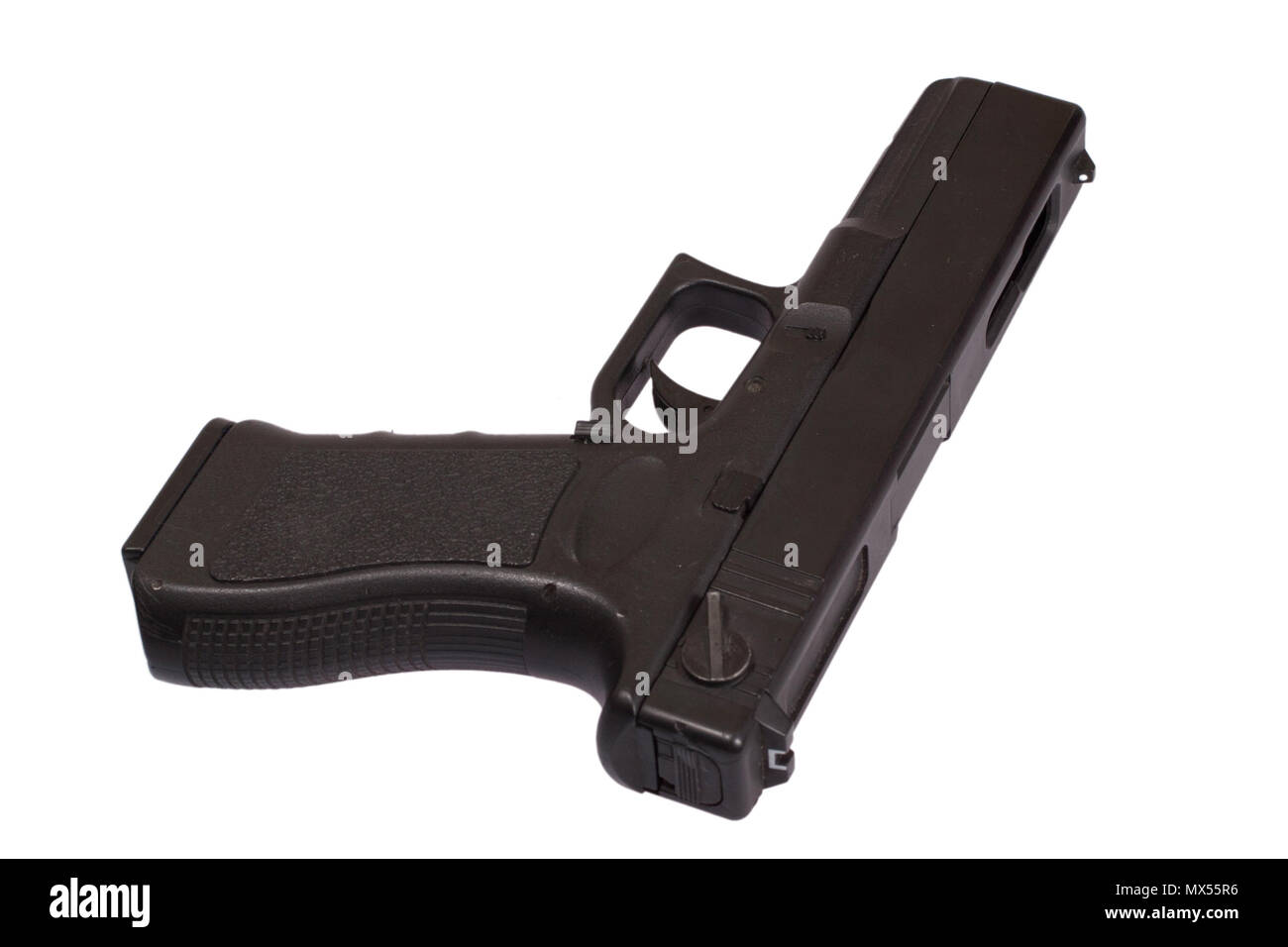 Glock automatic 9mm handgun pistol isolated on a white background Stock ...