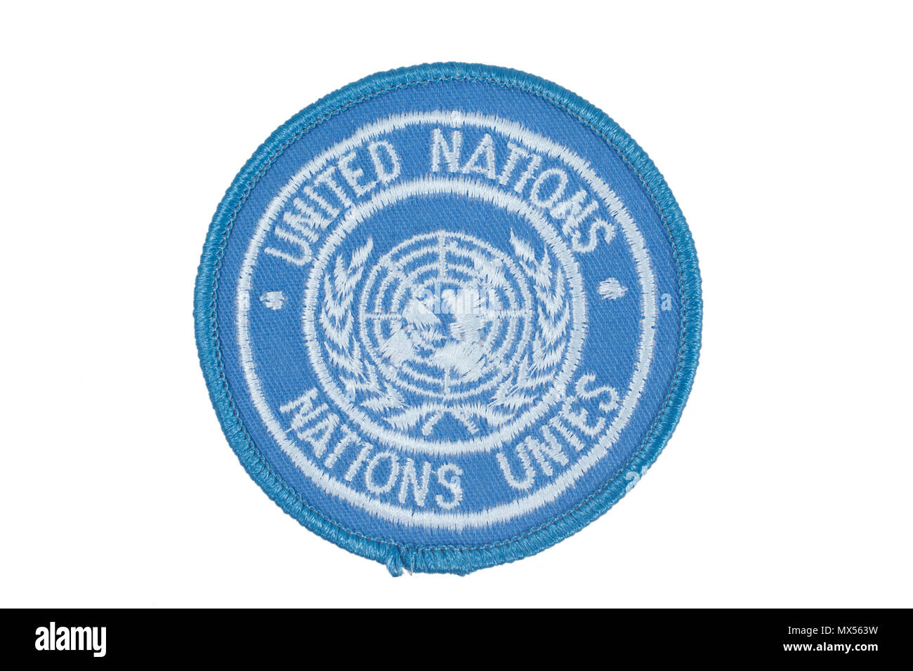 United Nations Peacemakers Badge Stock Photo - Alamy