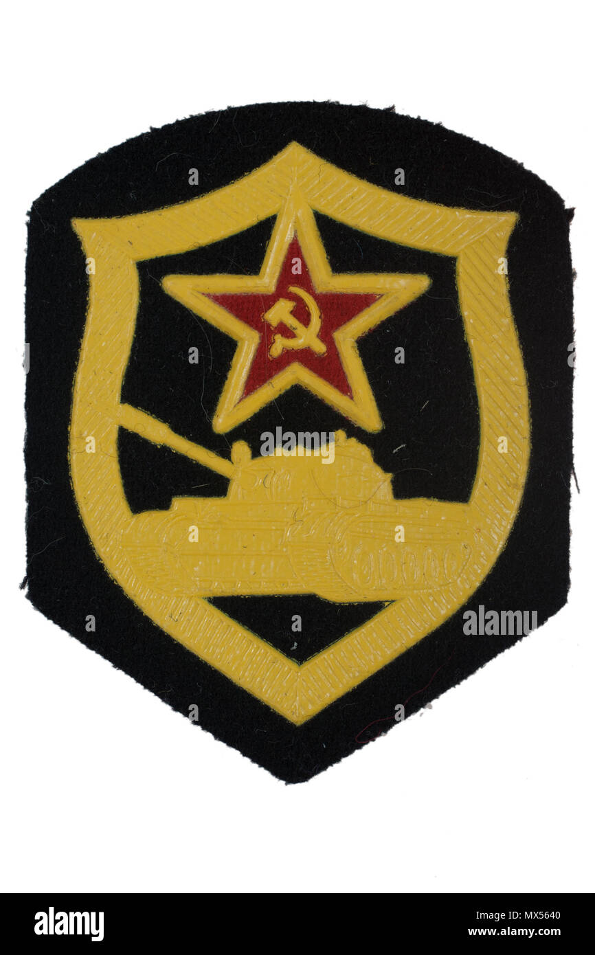soviet army tank forces badge isolated Stock Photo - Alamy