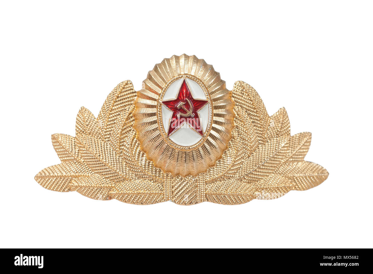 cap badge for the Soviet Army Stock Photo - Alamy