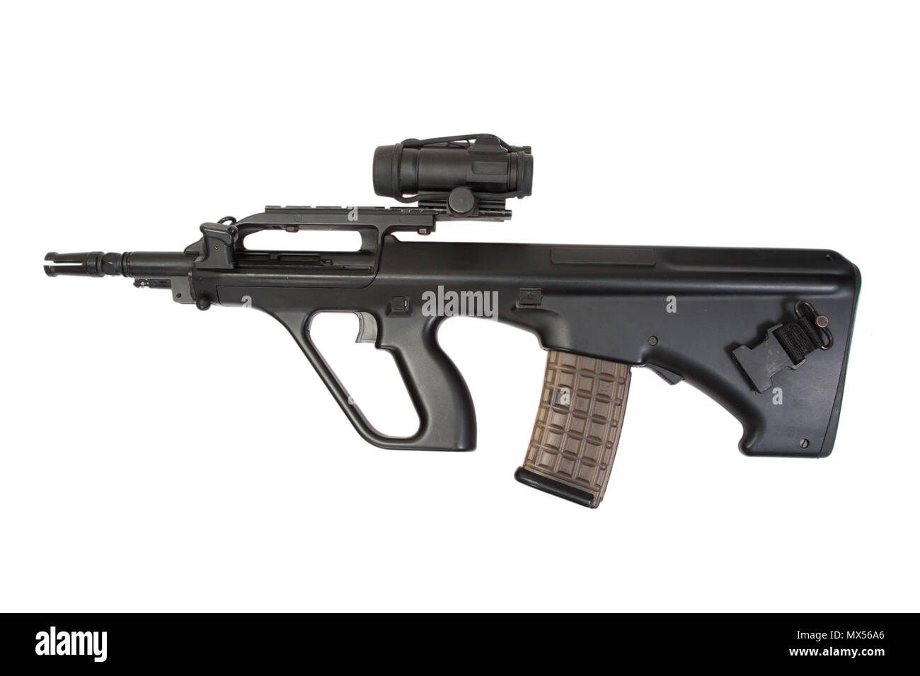 modern assault rifle isolated Stock Photo - Alamy