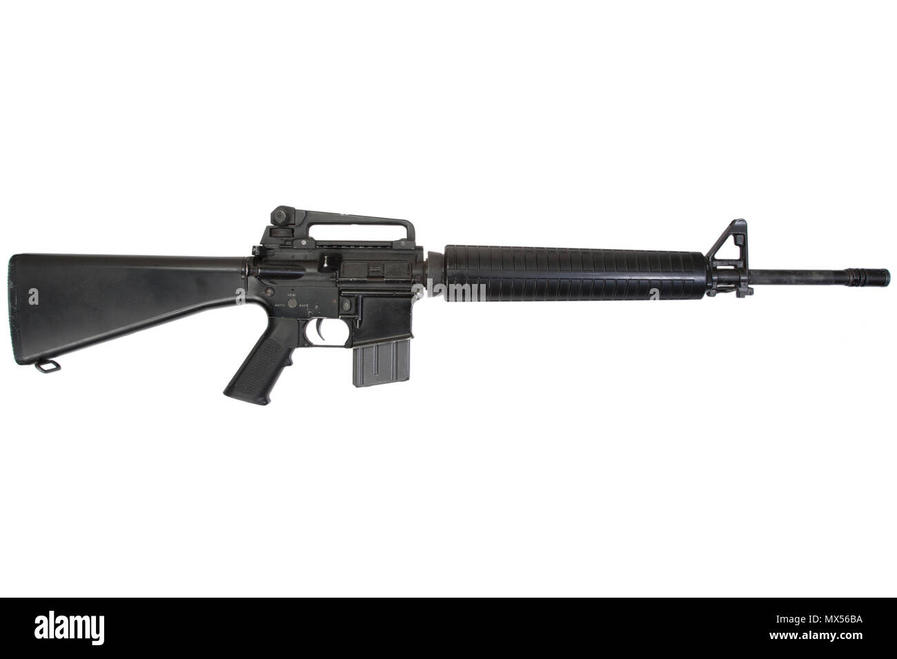 M16 rifle isolated on a white background Stock Photo - Alamy