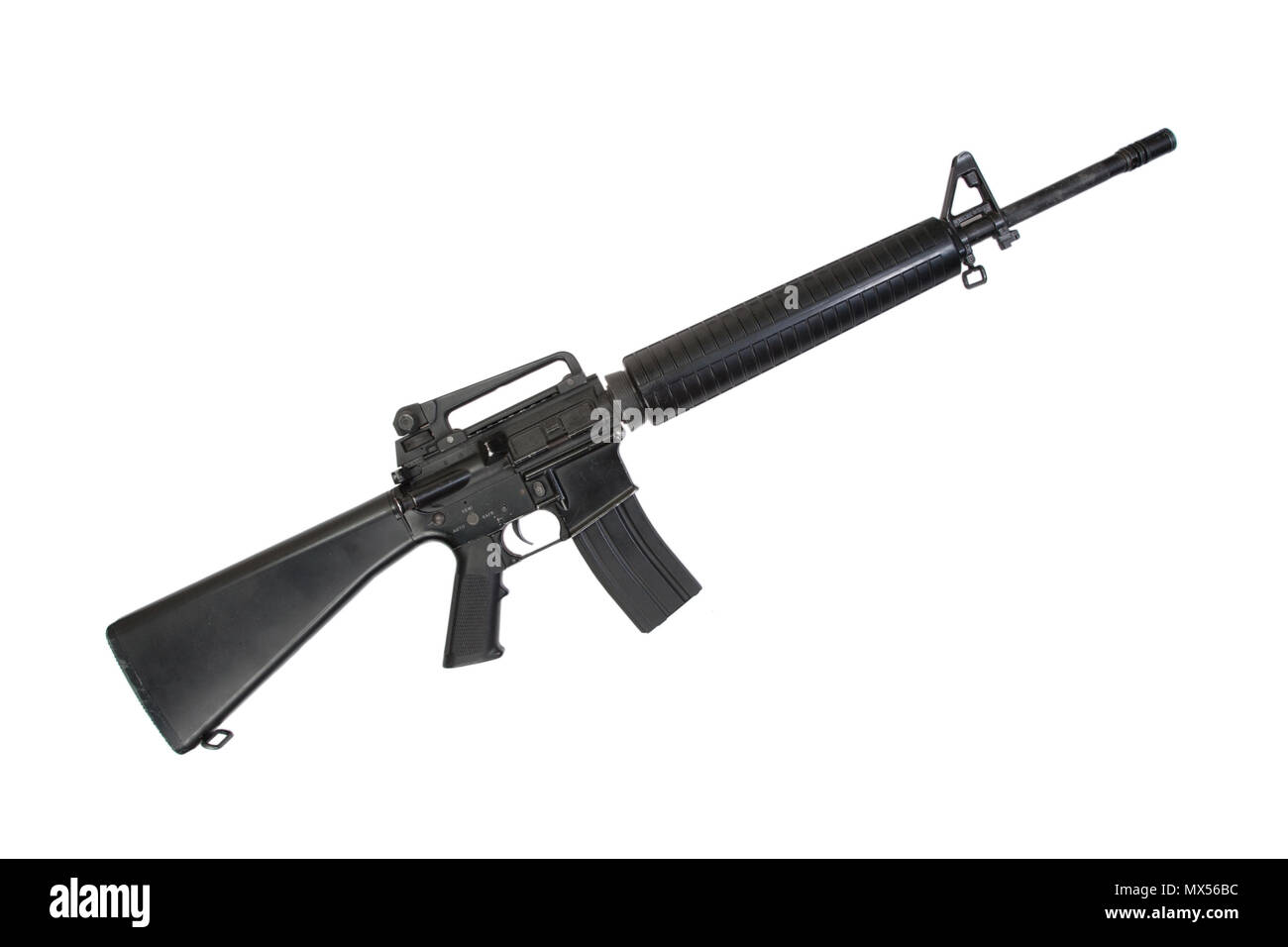 US Army M16 rifle isolated on a white background Stock Photo - Alamy