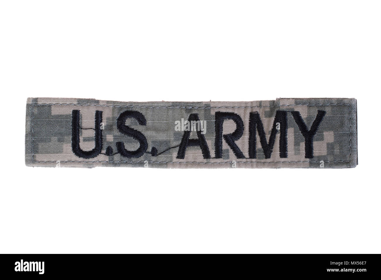 us army camouflaged uniform name badge Stock Photo - Alamy