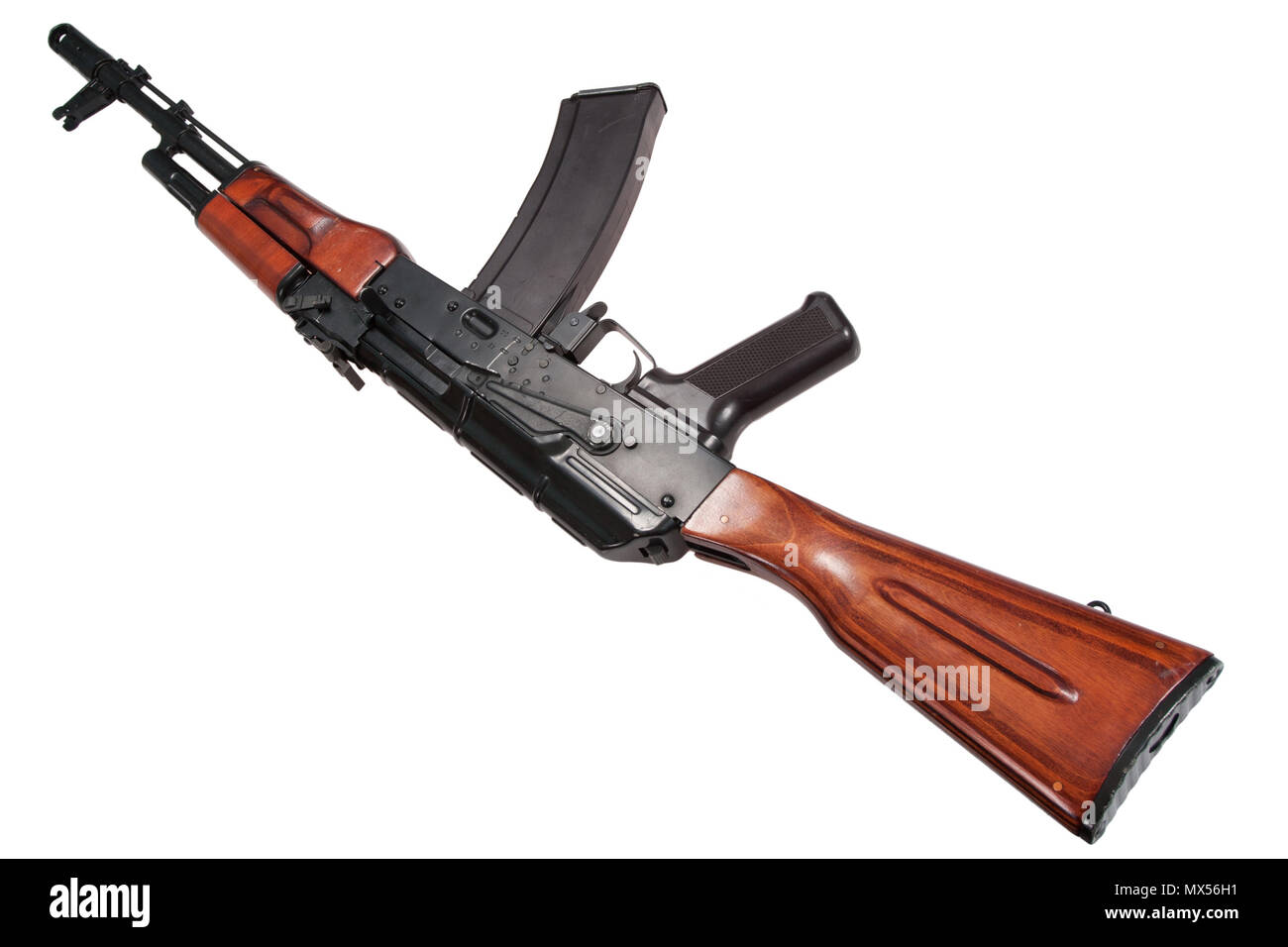 kalashnikov assault rifle ak74n isolated on a white background Stock ...