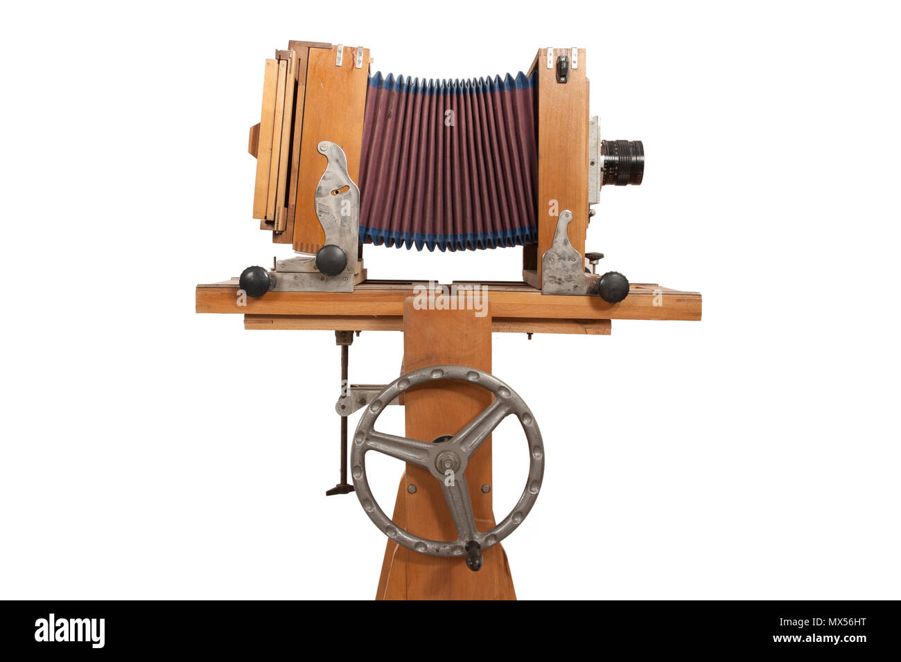 Old Wooden Big Format Camera Stock Photo - Alamy