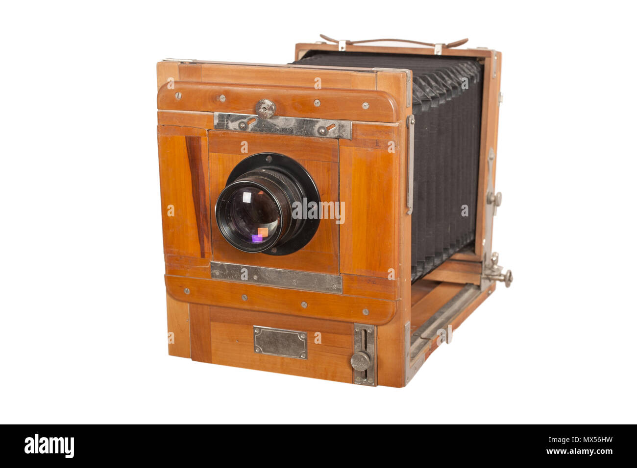 Old Wooden Camera Stock Photo - Alamy