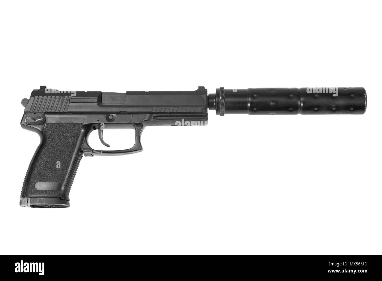spy handgun with silencer on white background Stock Photo - Alamy spy handgun with silencer on white background Stock Photo - Alamy