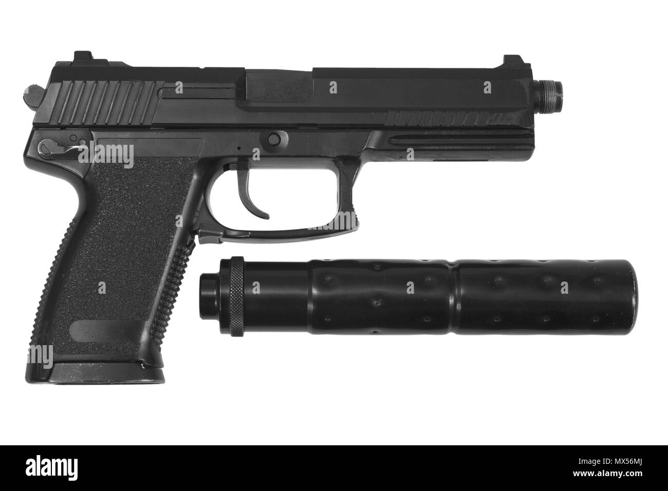 spy handgun with silencer on white background Stock Photo - Alamy spy handgun with silencer on white background Stock Photo - Alamy