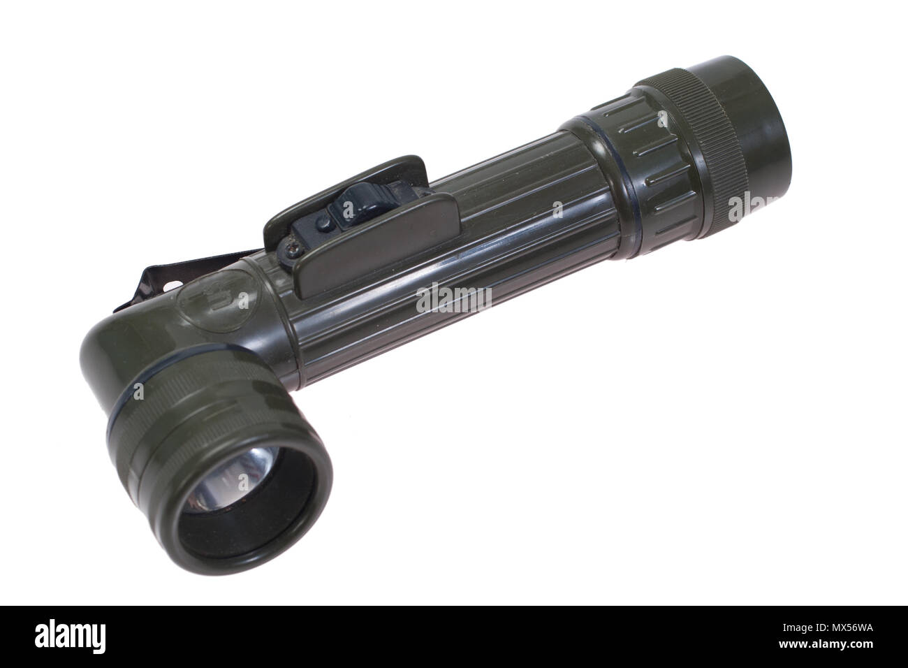 US Army Flash Light on white background Stock Photo - Alamy